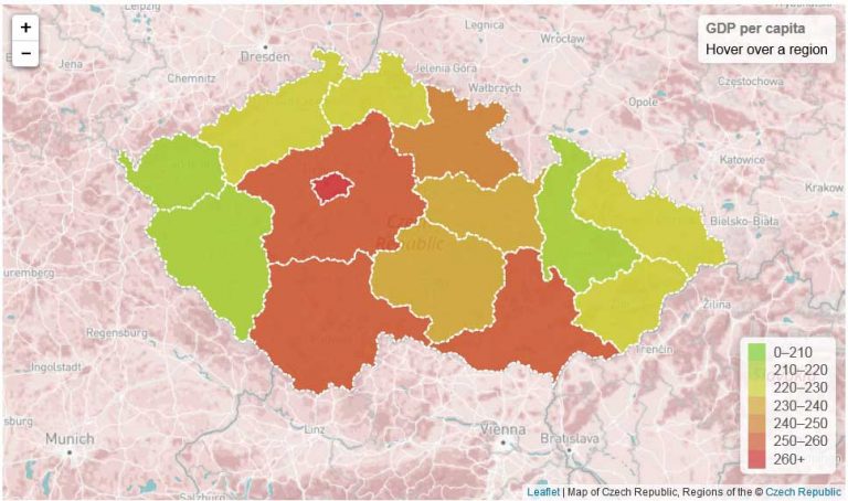 Interactive Choropleth Map created using Leaflet.js - Mapper.Guru